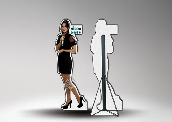 Colorful Eye - catching cardboard standee with pink color for lipsticks supplier