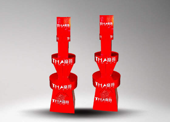 Free Standing Custom Cardboard Floor Display Rack With Eye Catching Printing supplier