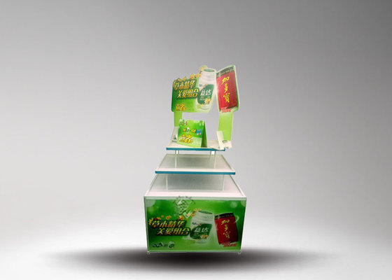 Customize Pallet Display Stand With Attractive Green Color Printing supplier