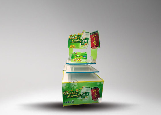 Customize Pallet Display Stand With Attractive Green Color Printing supplier