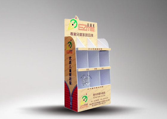 POP Cardboard Retail Pocket Display Stands / Children Furniture Promotion Rack supplier