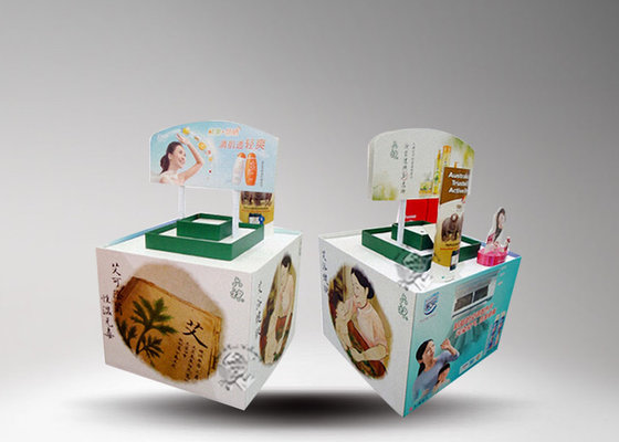 Facial cleanser pallet display shelf hold 100kg , retail pallet displays supplier