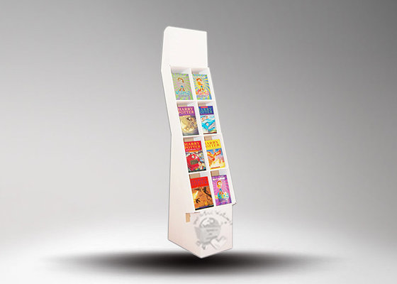 Cardboard Stationary Display Stand for Books / Corrugated Floor Display Units supplier