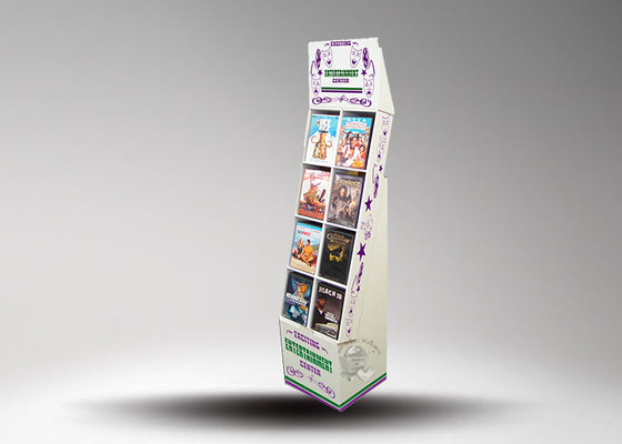 Cardboard Stationary Display Stand for Books / Corrugated Floor Display Units supplier