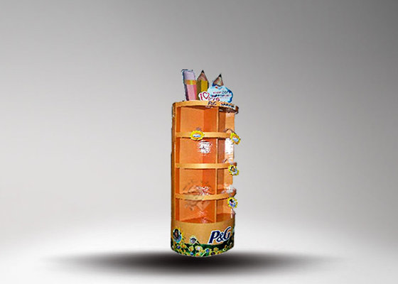 Cardboard Stationery Display Stand Designed for Colorful Pencils with Unique Structure supplier