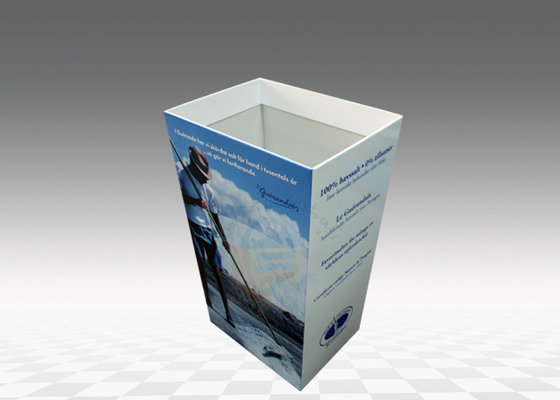 Supermarket Cardboard Dump Bins Foldable / Assemble Custom Artwork supplier