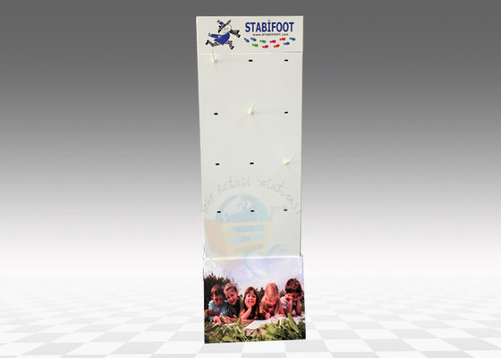 Double Sided Cardboard Hook Display / Storage Pocket hook display stand supplier