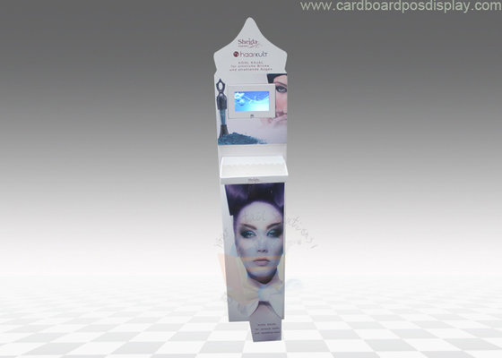 White Lotus Store Cardboard Display Stand , countertop display racks supplier