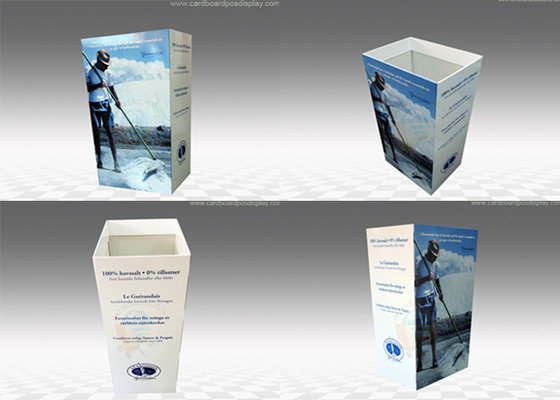 Blue Sky Corrugated Board Dump Bins , Rectangle cardboard recycling bins supplier