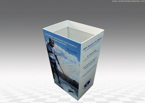 Blue Sky Corrugated Board Dump Bins , Rectangle cardboard recycling bins supplier