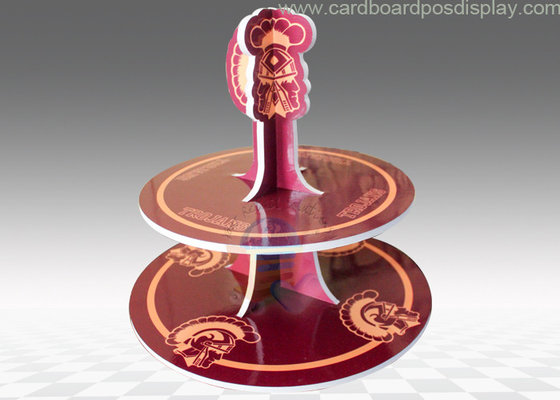 Glossy Lamination Serviceable 2 Tiers Cupcake Stands Trees for store supplier