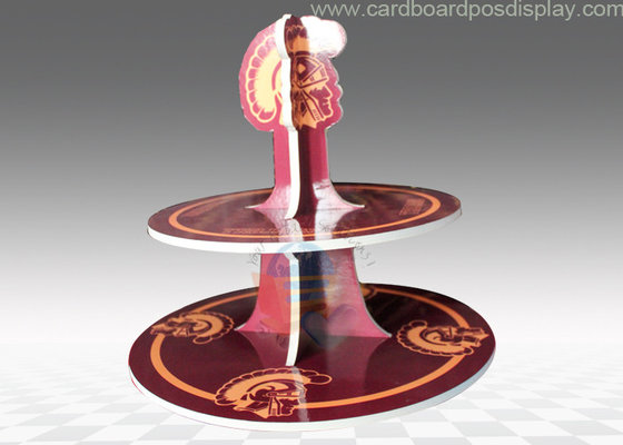 Glossy Lamination Serviceable 2 Tiers Cupcake Stands Trees for store supplier