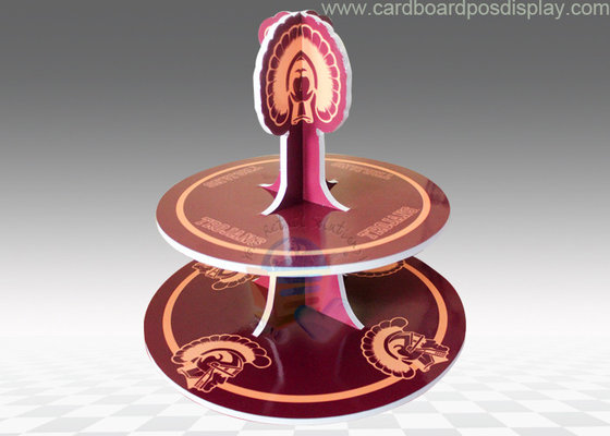 Glossy Lamination Serviceable 2 Tiers Cupcake Stands Trees for store supplier