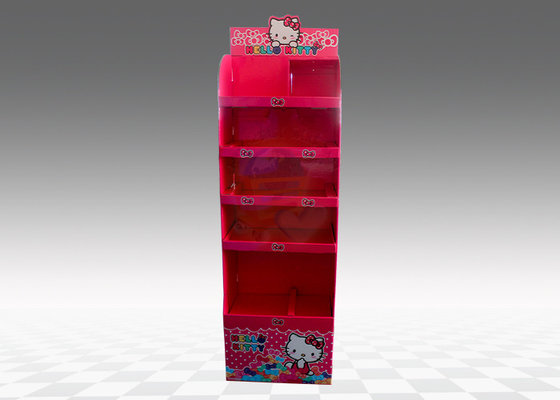 Children Toy Display Stands 5 Tiers , Offset printing floor display stands supplier