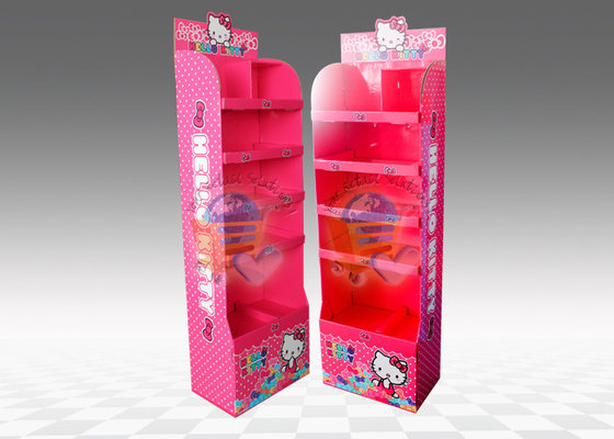 Children Toy Display Stands 5 Tiers , Offset printing floor display stands supplier