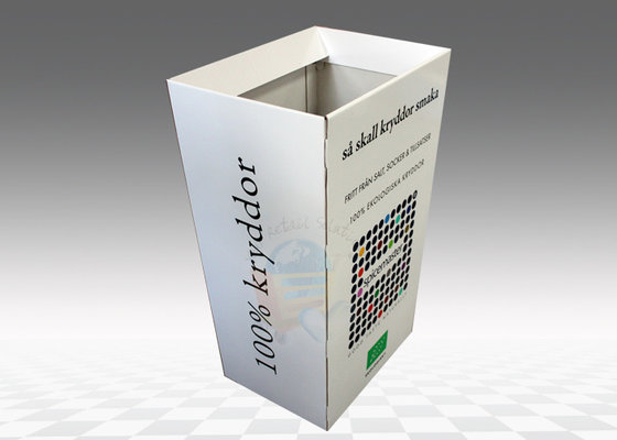 cardboard recycling bins for Retail with Glossy Lamination / Retail Store Fixtures supplier