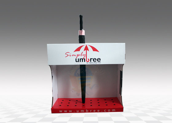 Umbrellas Cardboard Advertising Displays Glossy Printing foldable supplier