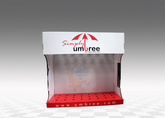 Umbrellas Cardboard Advertising Displays Glossy Printing foldable supplier