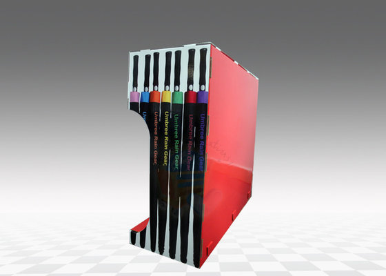 Umbrellas Cardboard Advertising Displays Glossy Printing foldable supplier