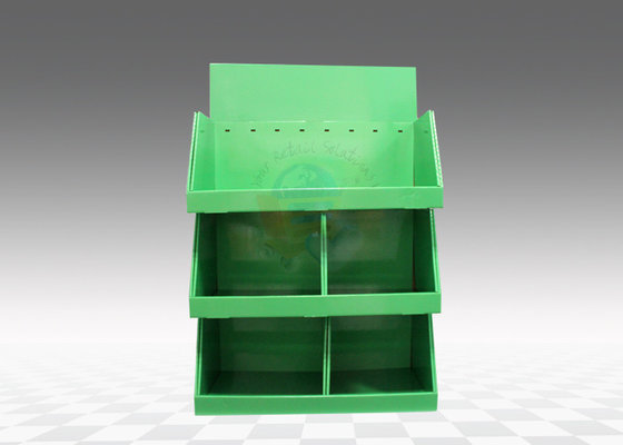 OEM Cardboard POS Display Stands 3 Shelves for Supermarket supplier