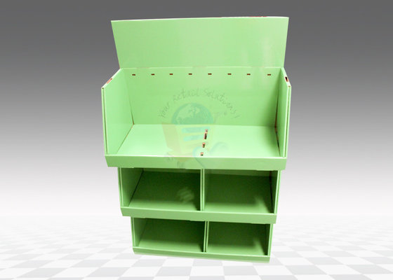 OEM Cardboard POS Display Stands 3 Shelves for Supermarket supplier