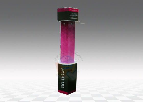 Hook Corrugated Retail Display Racks , Shop display stands Customized supplier