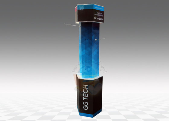 Hook Corrugated Retail Display Racks , Shop display stands Customized supplier