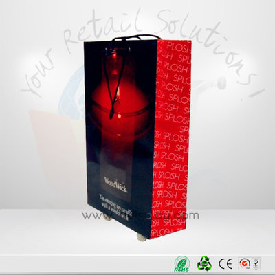 Glossy Lamination Cardboard Trolley With Handle And Wheels For Exhibition Promotional supplier