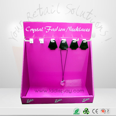 Permium Cigarettes jewelry corrugated Counter Display racks for Supermarket supplier