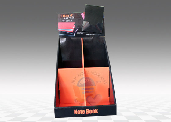 Black Glossy Cardboard Counter Table Top Card Display Stand Recyclable supplier