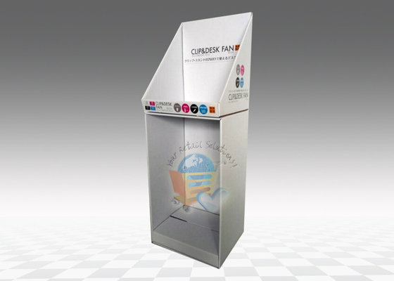 Shiny Coating Cup Cardboard Display Stand Retail Advertising supplier