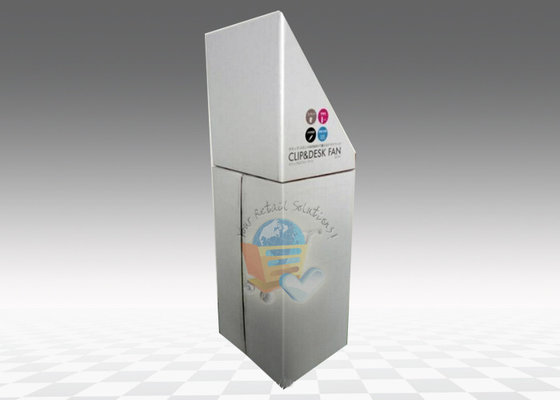 Shiny Coating Cup Cardboard Display Stand Retail Advertising supplier
