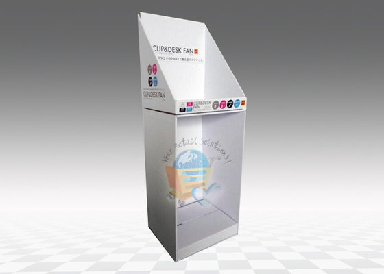 Shiny Coating Cup Cardboard Display Stand Retail Advertising supplier