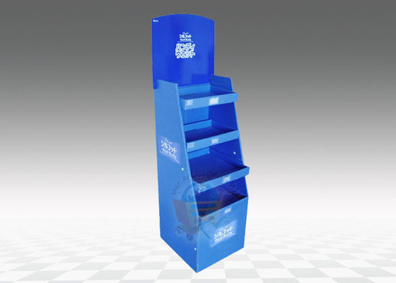 Free Standing Cardboard Display Stand 4 - layer With Top Header supplier