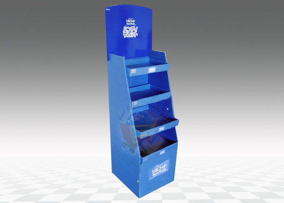 Free Standing Cardboard Display Stand 4 - layer With Top Header supplier