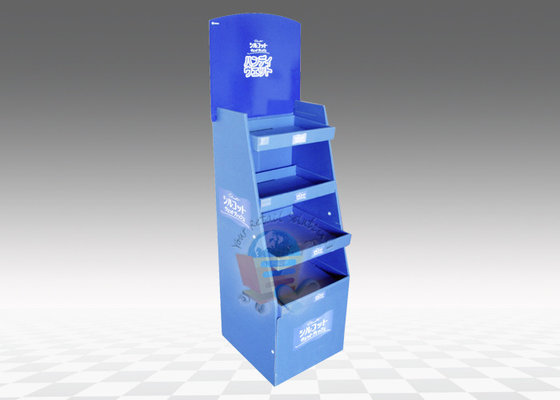 Free Standing Cardboard Display Stand 4 - layer With Top Header supplier