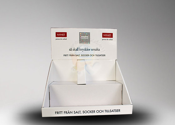2 - layer Corrugated Cardboard Counter Display Boxes , counter top displays supplier