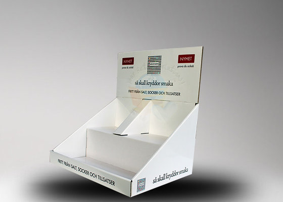 2 - layer Corrugated Cardboard Counter Display Boxes , counter top displays supplier