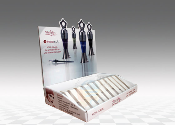 Eye-lash Cosmetic Customize Cardboard Counter Display in Fashion Design supplier
