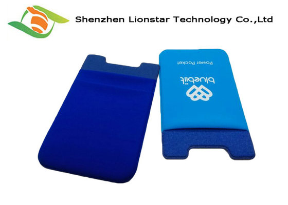 Multi Color  Stretch Phone Holder 3M Mobile Phone Wallet For Promotion Card / VIP Card