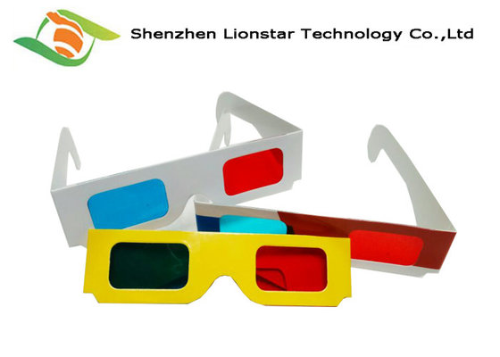 Colorful Paper Red BluePassive 3D Glasses Anaglyph Glasses For 3D Photos