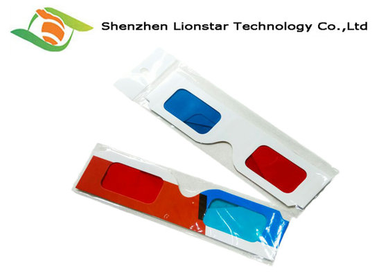 Colorful Paper Red BluePassive 3D Glasses Anaglyph Glasses For 3D Photos