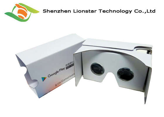 Portable Cardboard Virtual Reality Goggles For Watching 3D Videos / Games