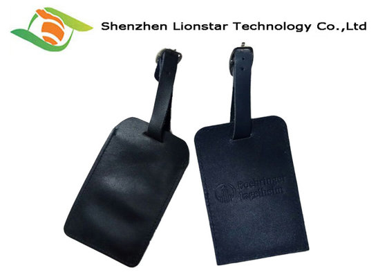 Silk Printing Leather Craft Gifts One Pocket Leather Travel Card Holder