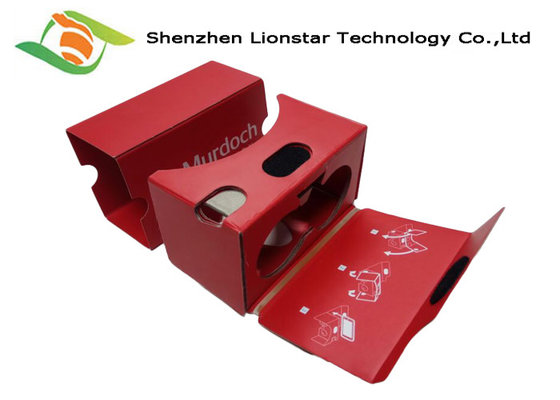 Customized Logo Colorful Cardboard VR Goggles With Conductive Foil Push Button