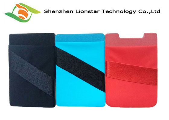 Customized Lycra Cell Phone Holder Rectangular Adhesive Smartphone Sticker