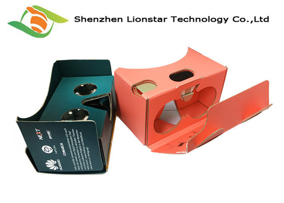3D Virtual Reality Cardboard Box , Immersive Virtual Reality Phone Vr Cardboard 