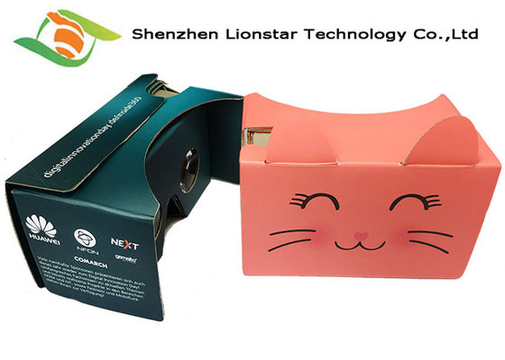 3D Virtual Reality Cardboard Box , Immersive Virtual Reality Phone Vr Cardboard 