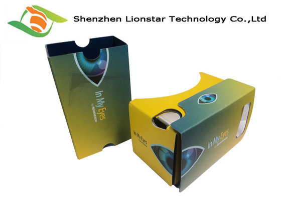 Cardboard Virtual Glasses , OEM Virtual Reality Viewer Goggles With Company Logo