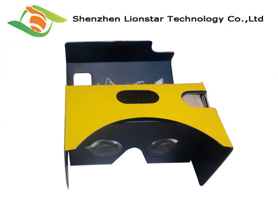 Cardboard Virtual Glasses , OEM Virtual Reality Viewer Goggles With Company Logo